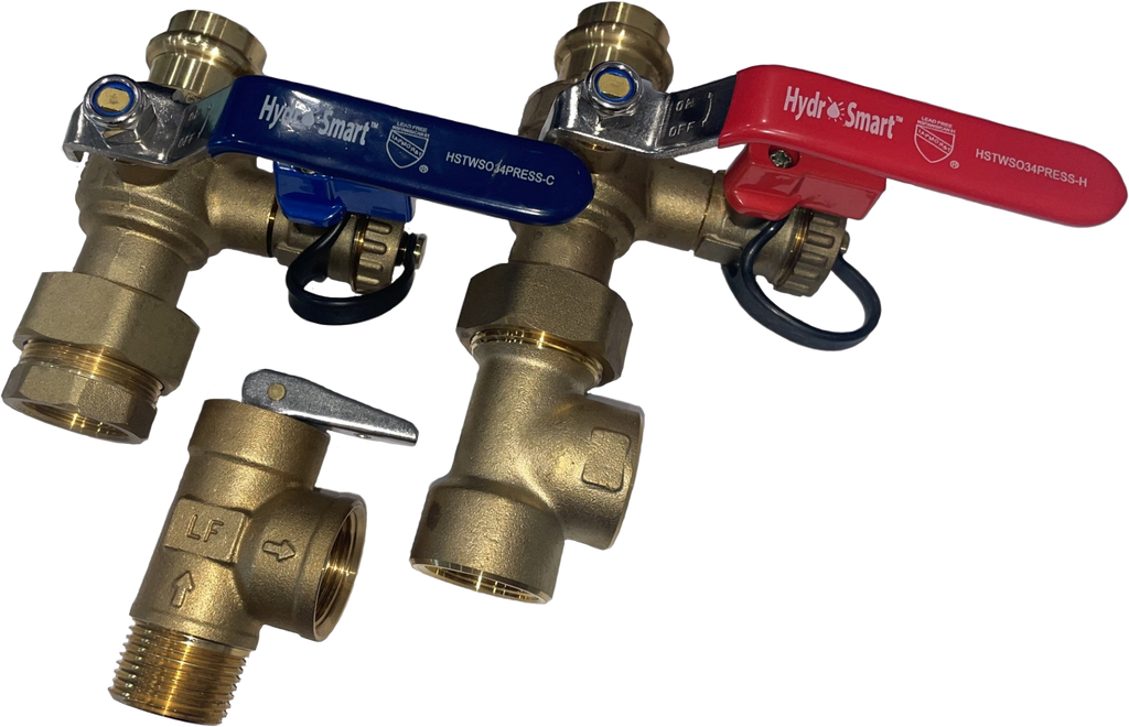 3/4" Press - 3/4" NPT Tankless Water Heater Shutoff – Hydro-Smart