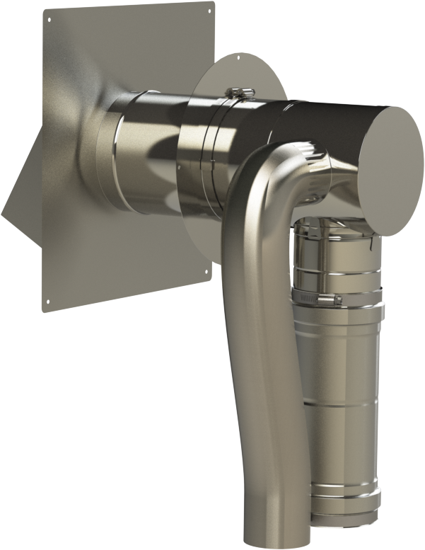 Concentric Vent Kit w/ Intake Air 12-18" Adjustable – Hydro-Smart