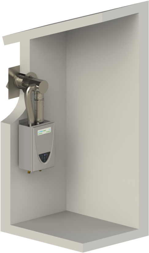 Concentric Vent Kit w/ Intake Air 12-18" Adjustable – Hydro-Smart