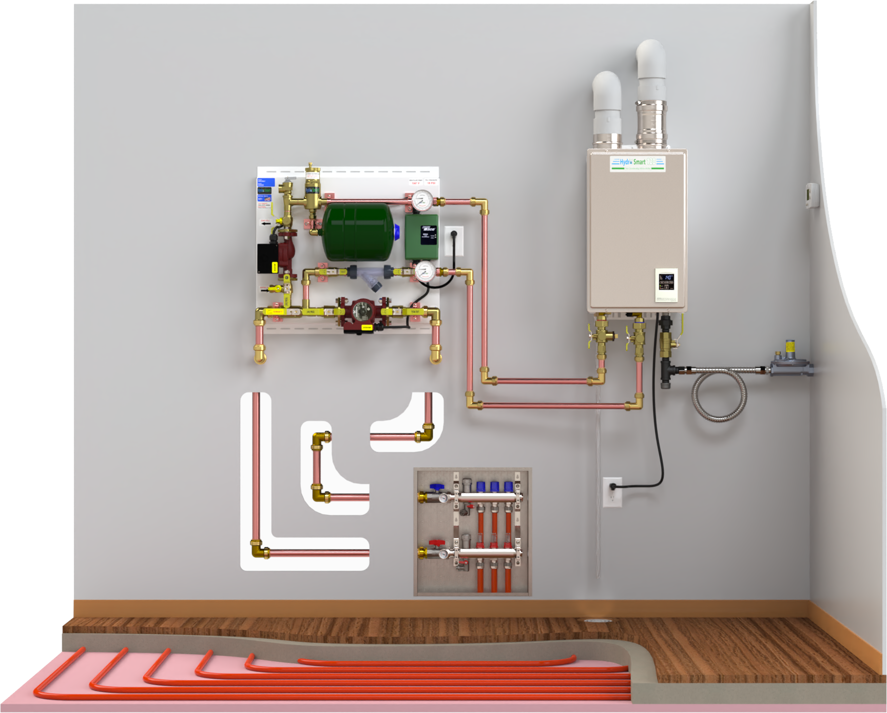 HSPS120LT Master Panel for HS120Con Gas Boiler – Hydro-Smart
