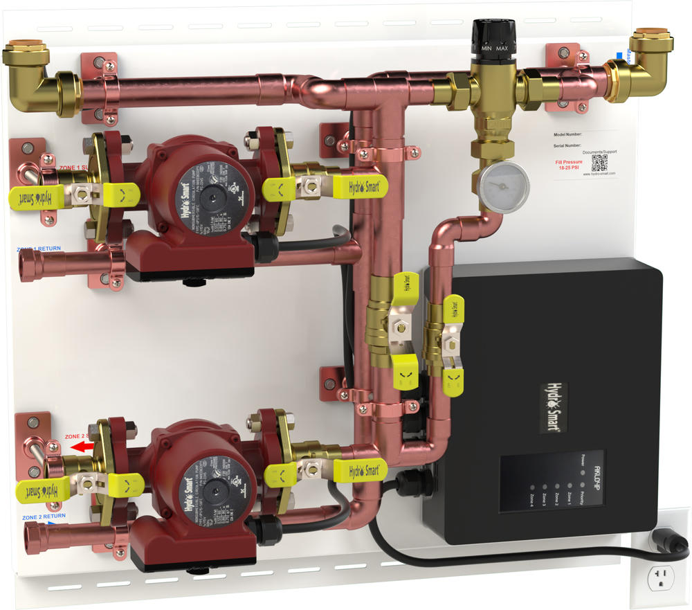 HS2T2ZPMP - 2 Temp, 2 Zone by Pump Zoning Panel – Hydro-Smart