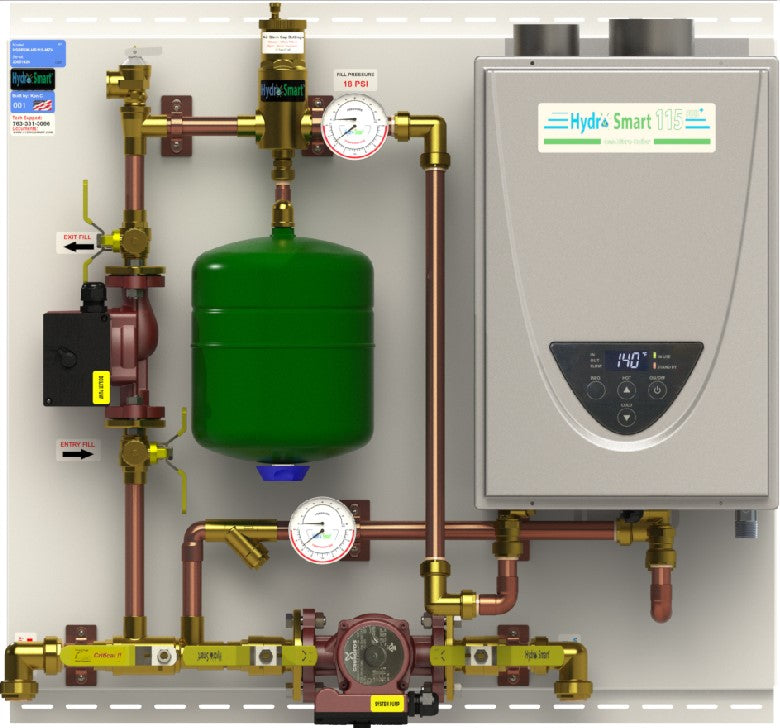 HS115Plus Boiler Pro 120MZH Zone by Valve Panel – Hydro-Smart