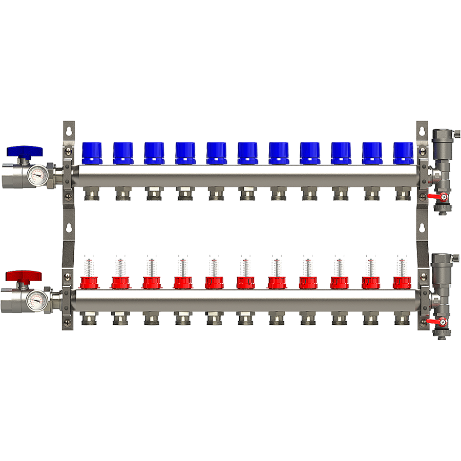 11 Position Manifold Assembly w/ 1/2" Fittings – Hydro-Smart