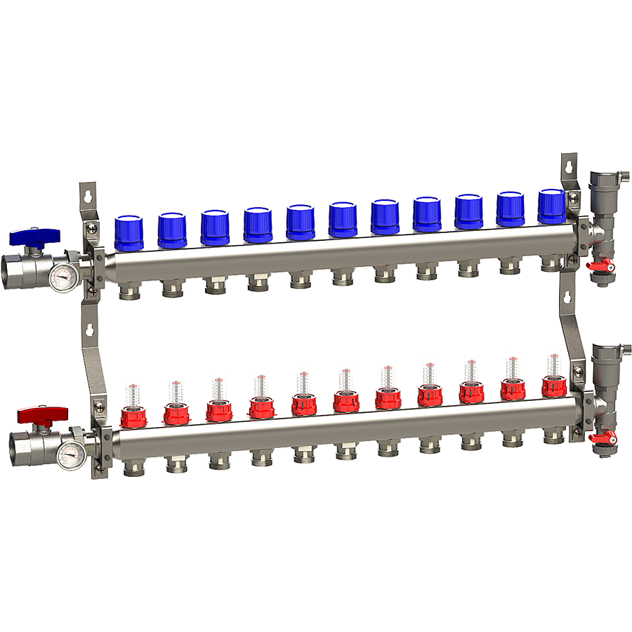 11 Position Manifold Assembly w/ 1/2" Fittings – Hydro-Smart