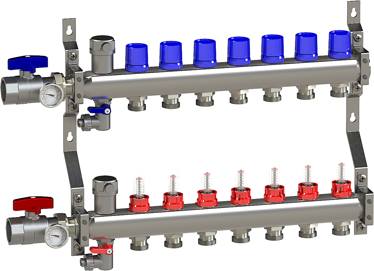 7 Position Manifold Assembly w/ 1/2" Fittings – Hydro-Smart