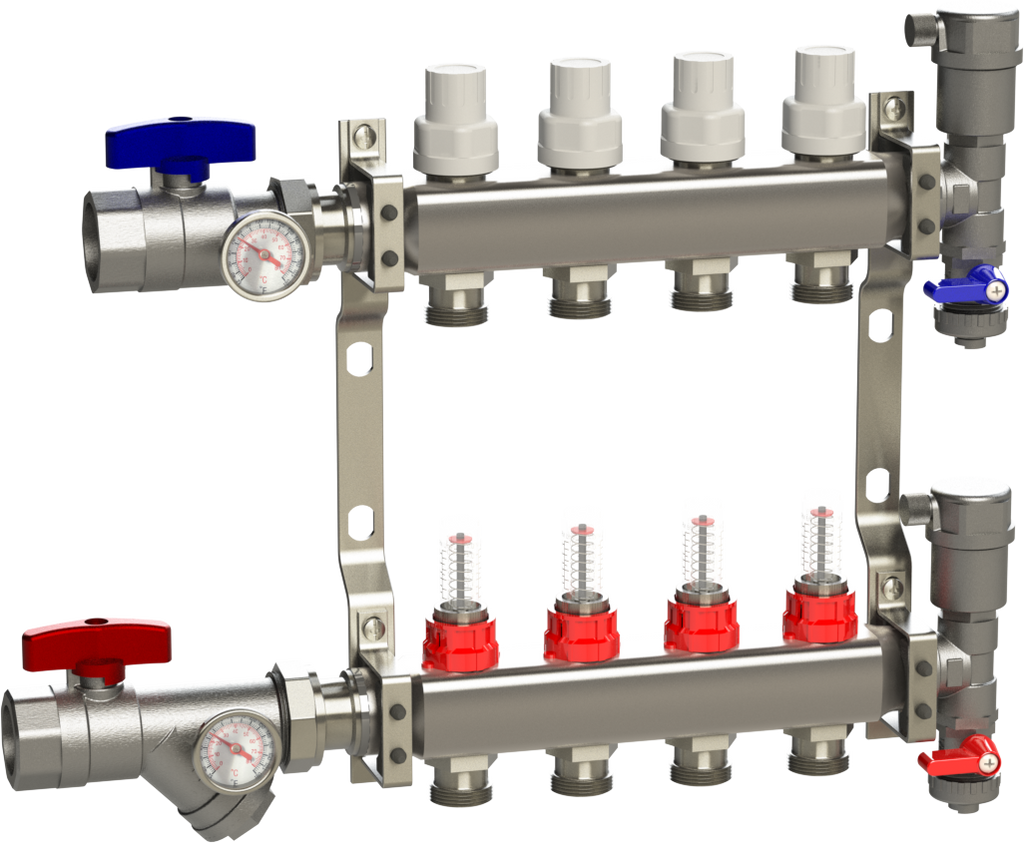 4 Position Manifold w/ 1/2" Fittings – Hydro-Smart