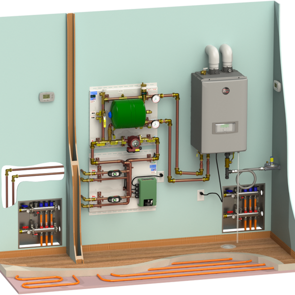 Ruud® High Efficiency Combination Gas Boiler – Hydro-Smart